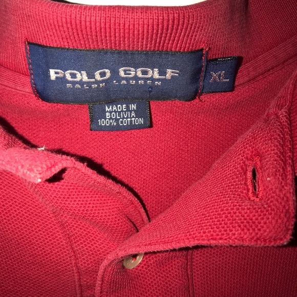 Polo Ralph Lauren | Shirts | Polo Ralph Lauren Golf Mens Red Shirt Sz ...